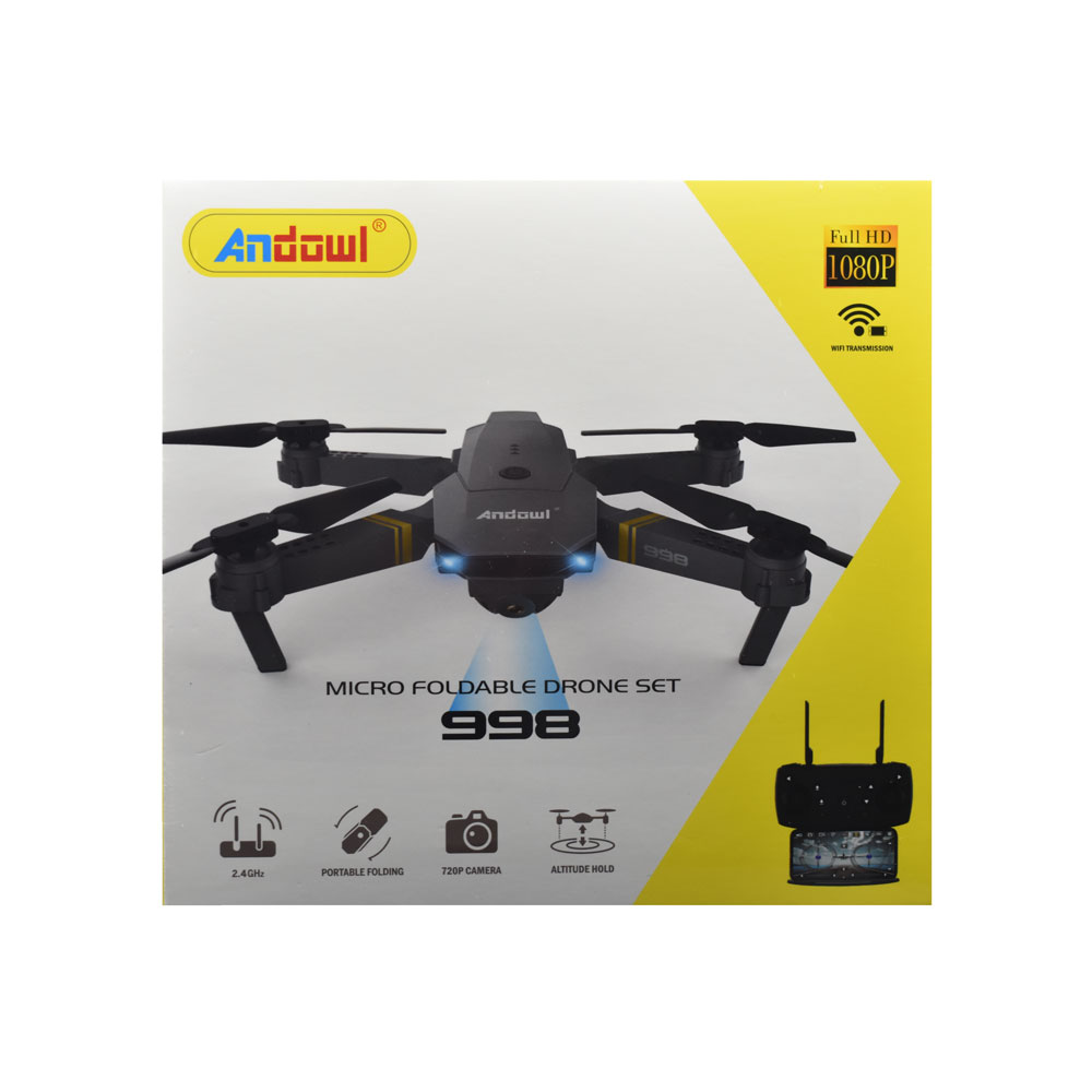 Andowl Micro Foldable Drone Set –998 Μαύρο - caseville.gr